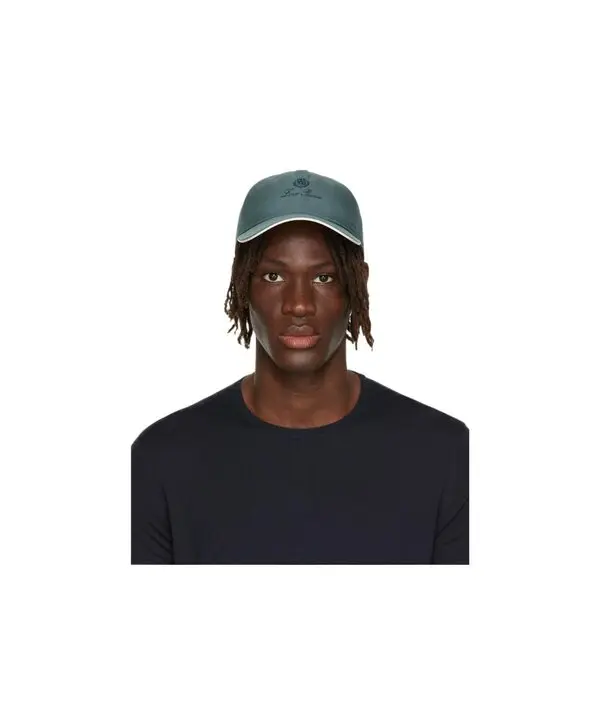 Loro Piana Logo Logo Embroidered Baseball Cap - Black