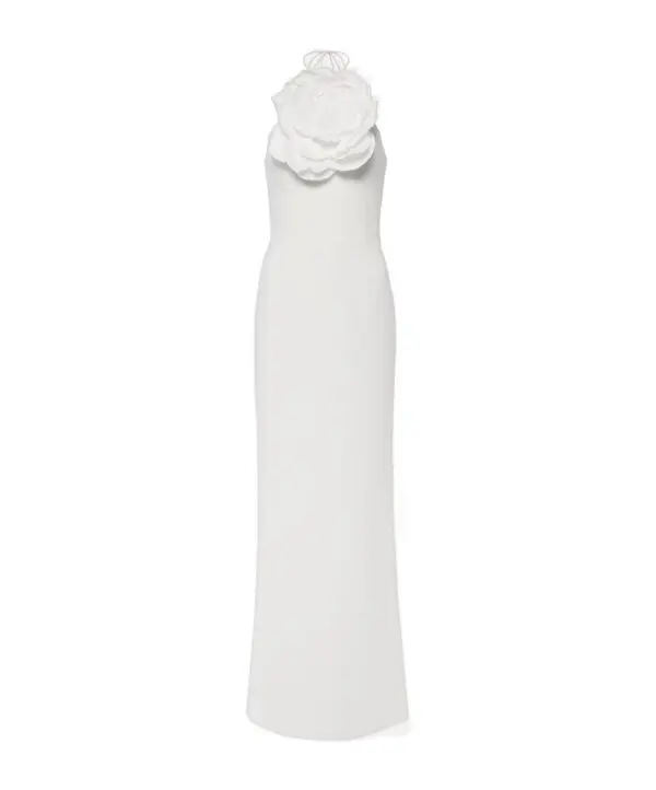 Rebecca Vallance Bridal Odetta Floral-appliqué Gown - White