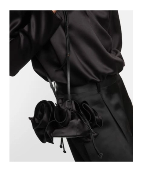 Magda Butrym Ruched Satin Shoulder Bag