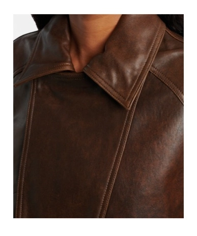 Nour Hammour Rafe Leather Bomber Jacket