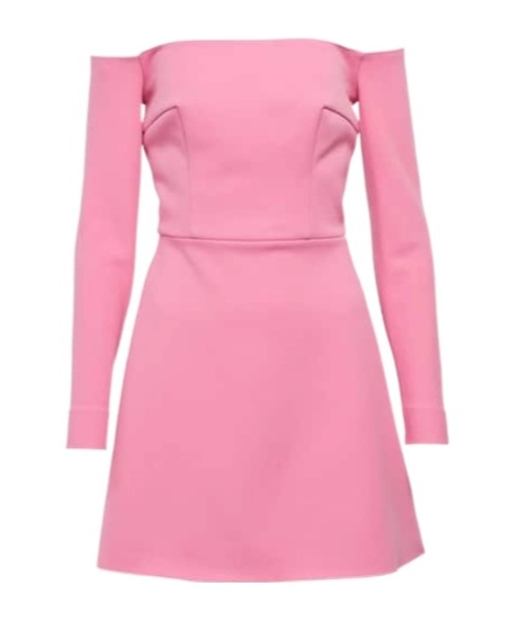 EMILIA WICKSTEAD Everleigh Crepe Mini Dress - Pink