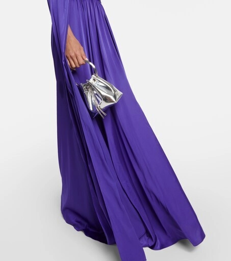 SAFIYAA LONDON Bridal Chiffon Cape Gown