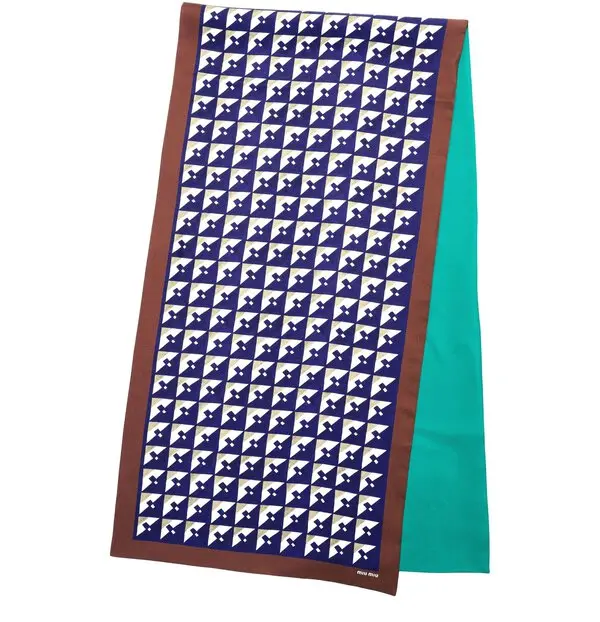 Miu Miu Printed Scarf