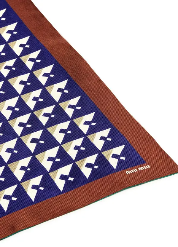 Miu Miu Printed Scarf