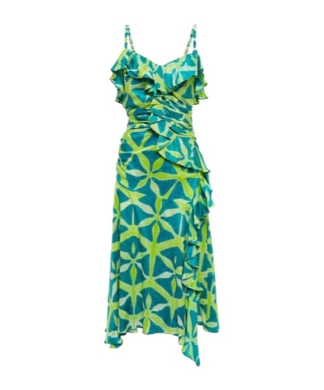 Ulla Johnson Zoya Printed Midi Dress - Green