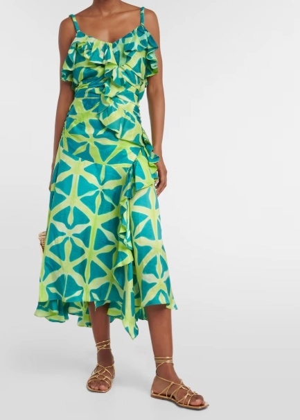 Ulla Johnson Zoya Printed Midi Dress