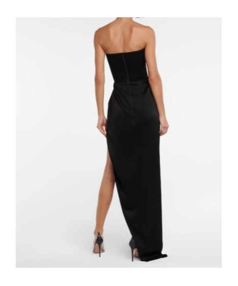 Alex Perry Ledger Strapless Satin Gown