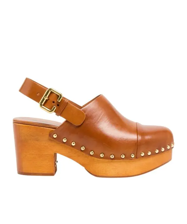 Chloé Round-toe High-heeled Sandals