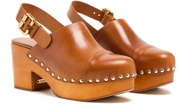 Chloé Round-toe High-heeled Sandals