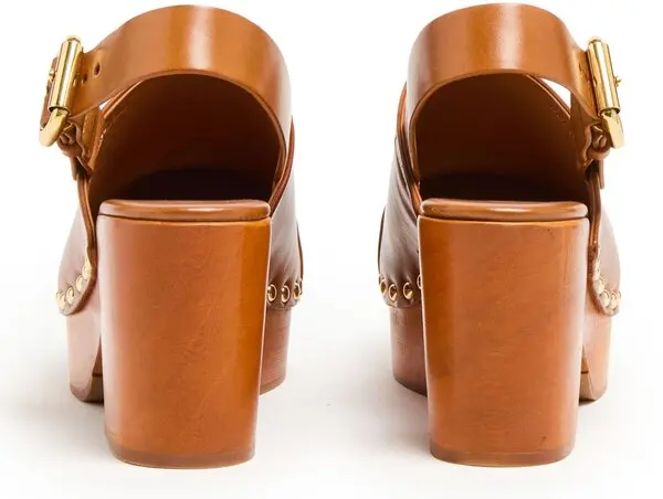 Chloé Round-toe High-heeled Sandals