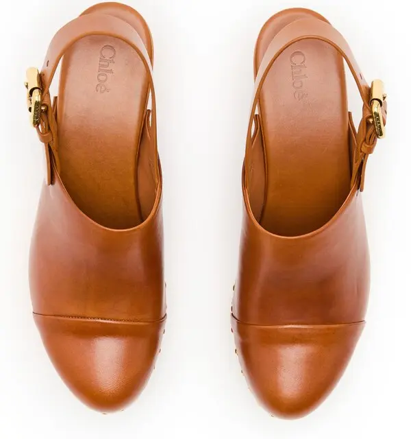 Chloé Round-toe High-heeled Sandals
