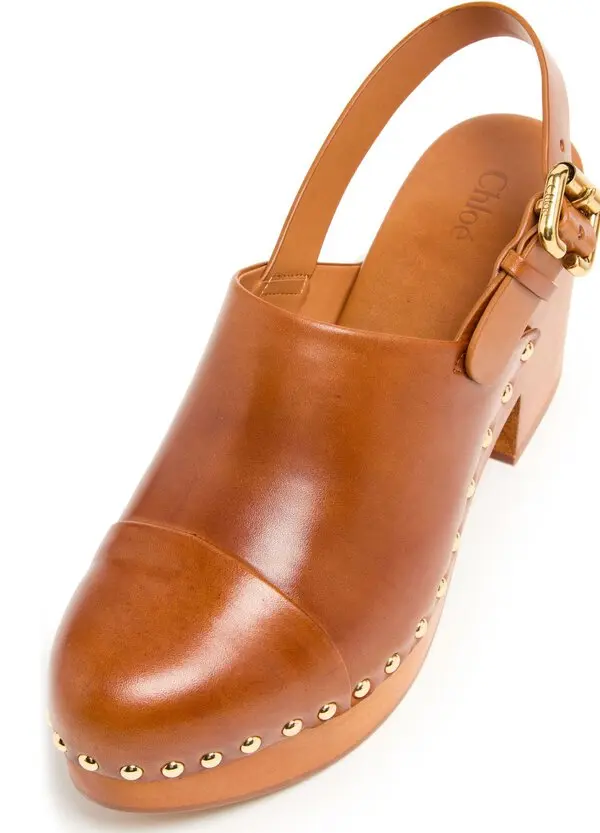 Chloé Round-toe High-heeled Sandals