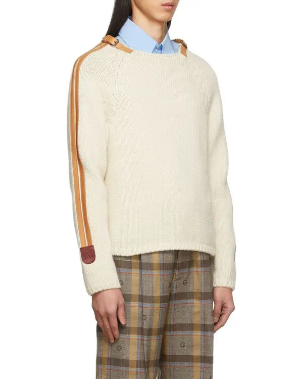 Gucci Buckle-strap Wool Jumper