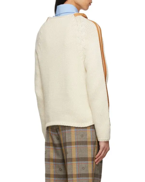 Gucci Buckle-strap Wool Jumper