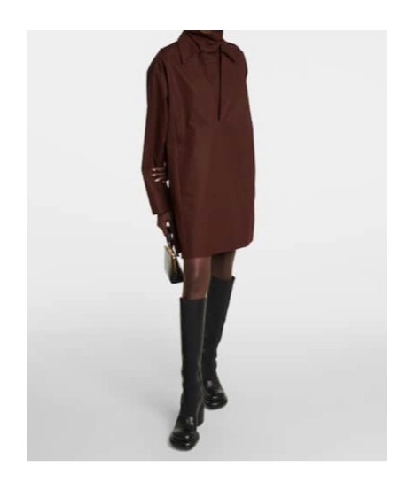 JIL SANDER Layered Cotton Minidress