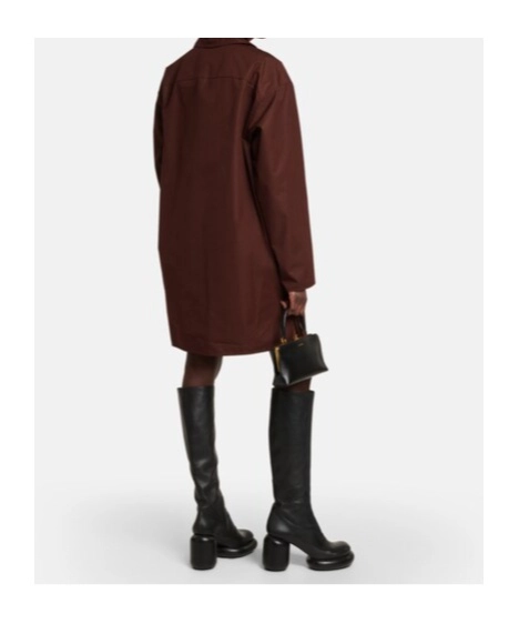 JIL SANDER Layered Cotton Minidress
