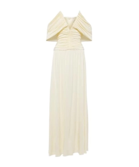 Magda Butrym Off-shoulder Gathered Maxi Dress