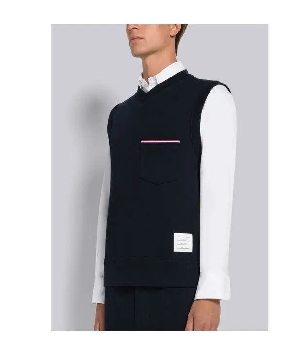 Thom Browne V-neck Knitted Vest