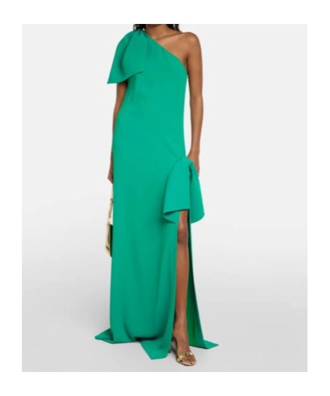 Elie Saab One-shoulder Draped Gown With Side Slit