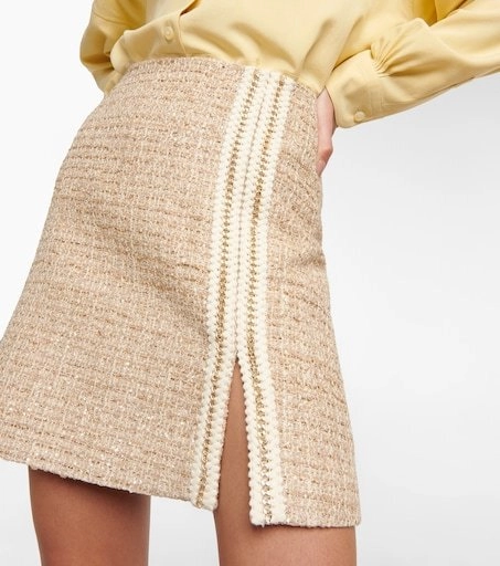 Giambattista Valli Sequined Tweed Miniskirt