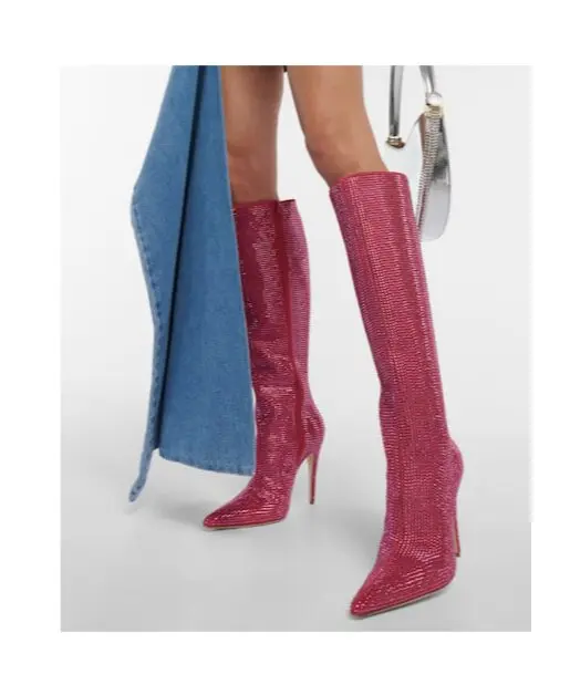 Magda Butrym Embellished Leather Knee-high Boots