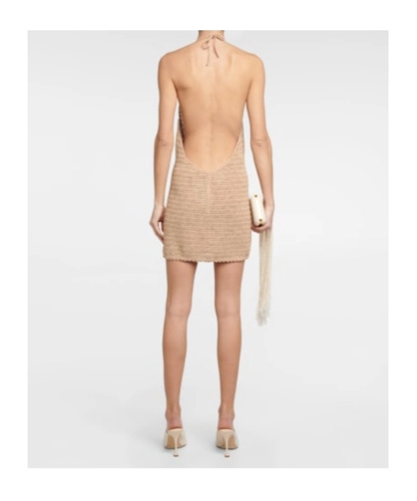Magda Butrym Crochet Halter Neck Minidress