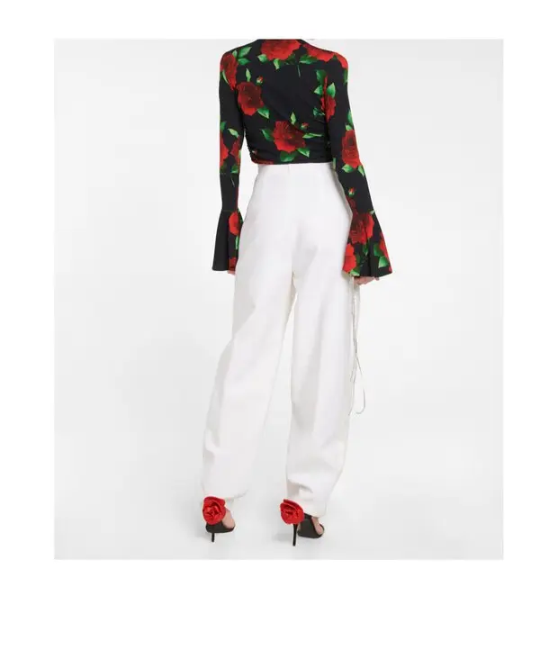 Magda Butrym Silk And Wool Tapered Pants