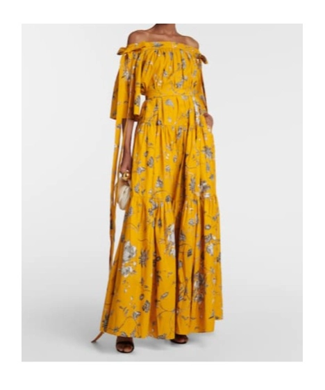 Erdem Floral Cotton Maxi Dress