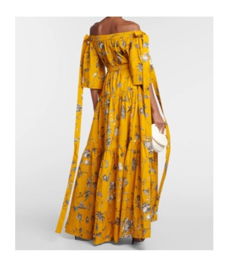 Erdem Floral Cotton Maxi Dress