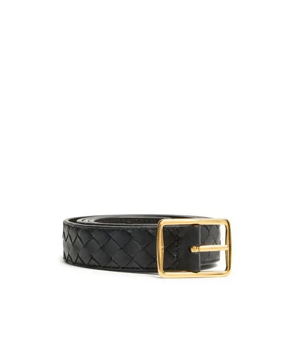 Bottega Veneta Reverso Belt - Black