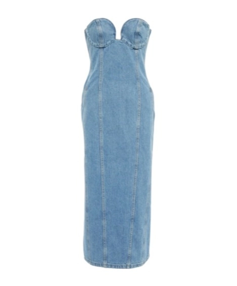 Magda Butrym Denim Midi Dress - Blue