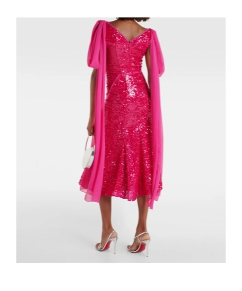 Erdem Sequined Midi Dress