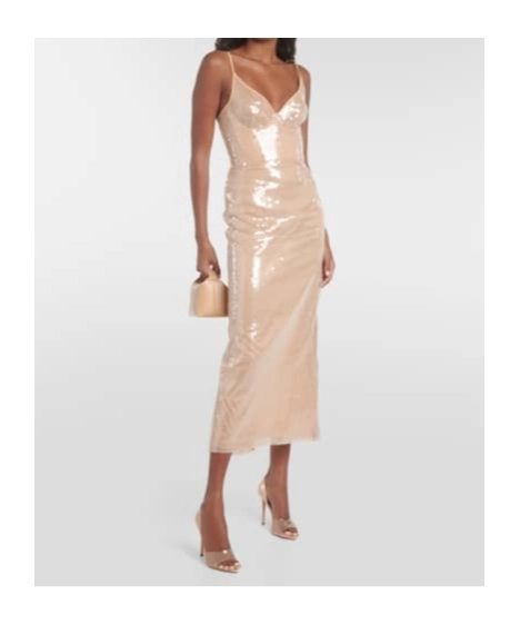 David Koma Sequined Midi Dress