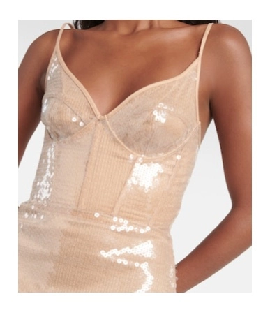 David Koma Sequined Midi Dress