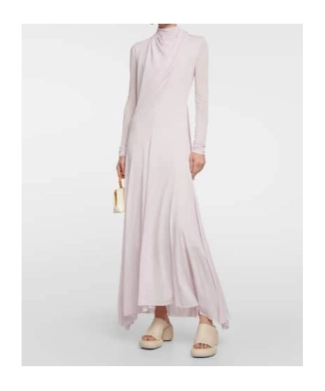 JIL SANDER Draped Crêpe Gown