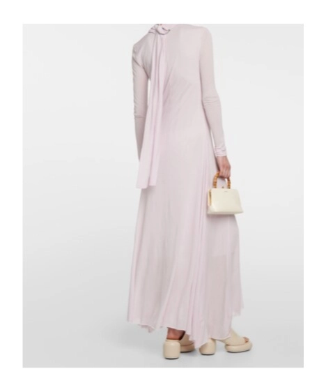 JIL SANDER Draped Crêpe Gown