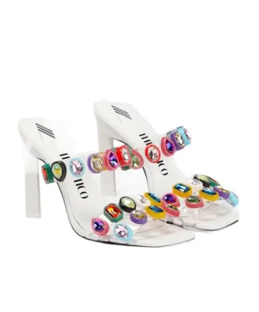 Attico Nanci Embellished Pvc Sandals
