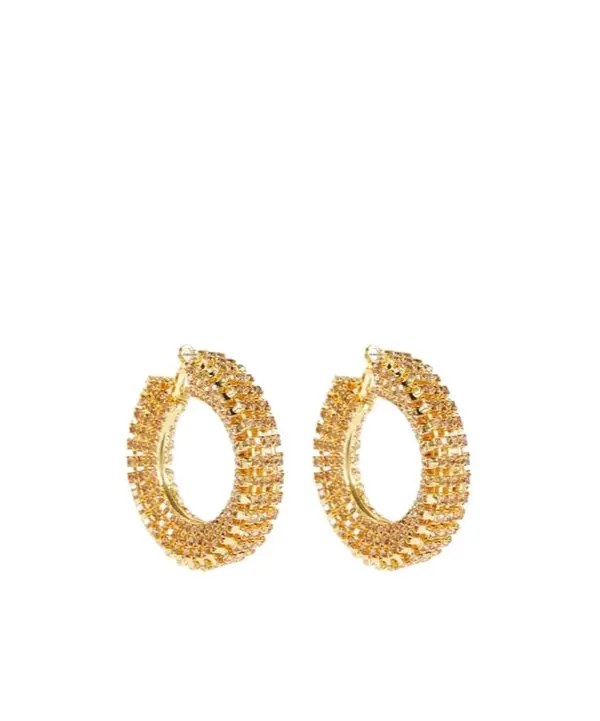 Magda Butrym Crystal-embellished Hoop Earrings