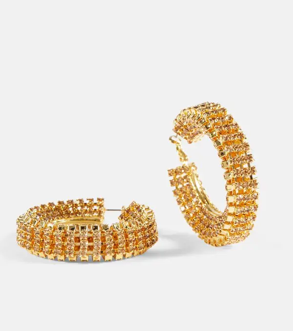 Magda Butrym Crystal-embellished Hoop Earrings