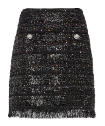 Giambattista Valli Sequined Tweed Miniskirt