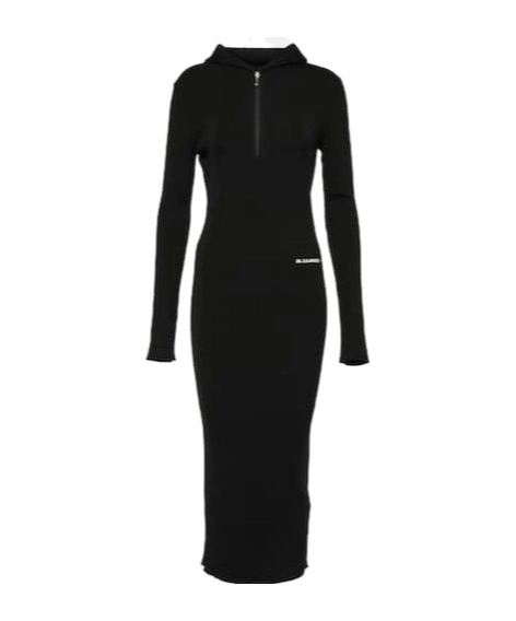 JIL SANDER Wool-blend Midi Dress