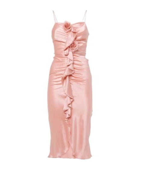 RODARTE Ruched Silk Crêpe Midi Dress