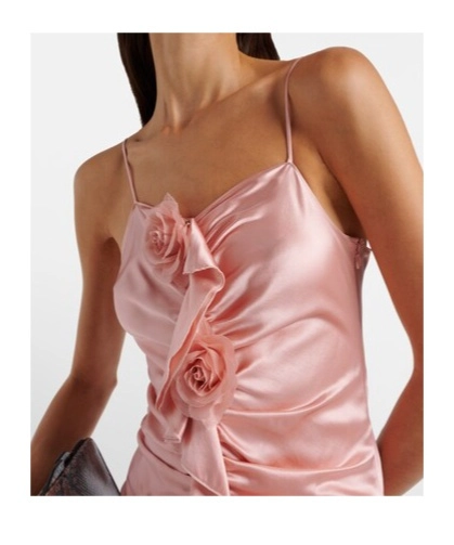 RODARTE Ruched Silk Crêpe Midi Dress