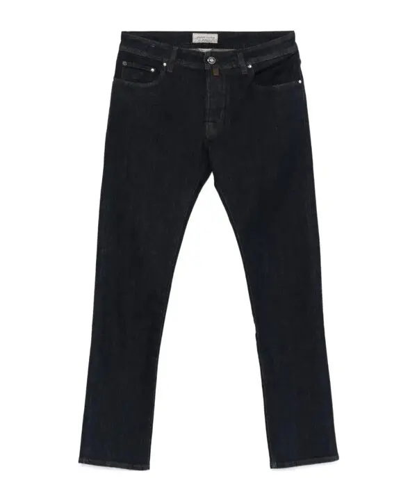 Jacob Cohen Buttoned Jeans - Dark Blue