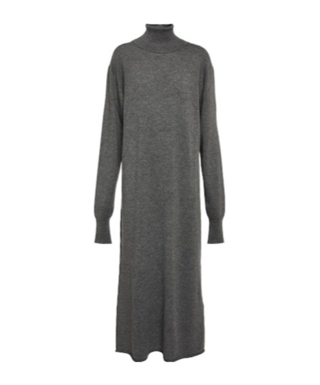 JIL SANDER Cashmere Turtleneck Midi Dress