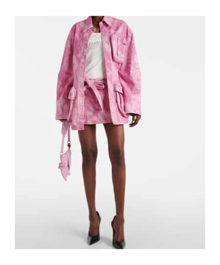 Blumarine Camouflage Denim Work Jacket