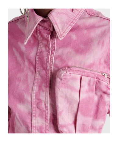 Blumarine Camouflage Denim Work Jacket