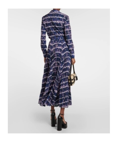 Altuzarra Sif Printed Pleated Maxi Skirt