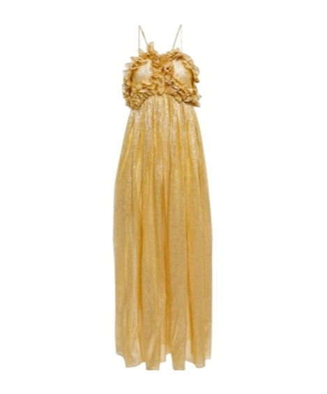 PETAR PETROV Allas Silk-blend Maxi Dress - Nude