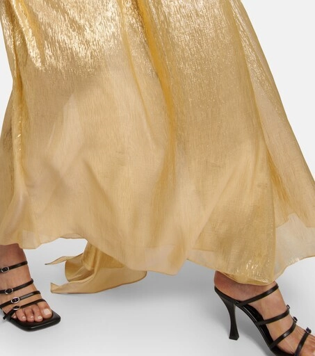 PETAR PETROV Allas Silk-blend Maxi Dress - Nude